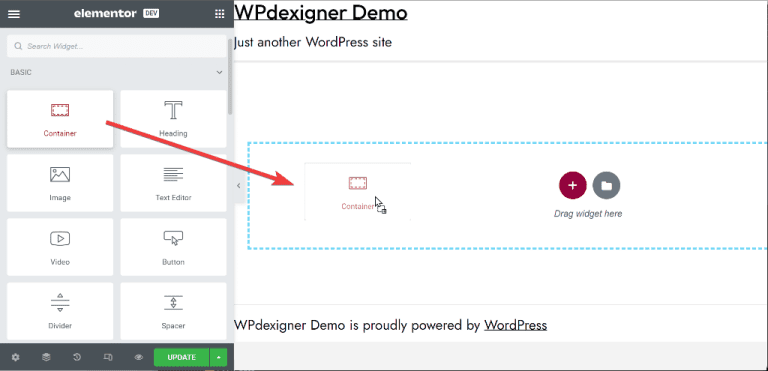Elementor Container Widget: Everything You Need to Know - WPdexigner